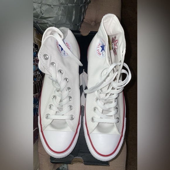 Converse | Shoes | Converse All Star Hi Sneakers In Optic White | Poshmark